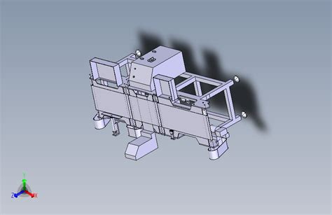 微扫描金属探测器 称重风选机输送机设备 Catia 模型图纸下载 懒石网