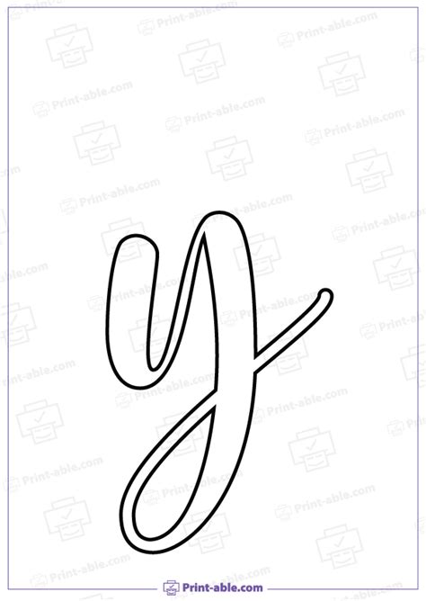 Free Bubble Letter Y Printable Print Able