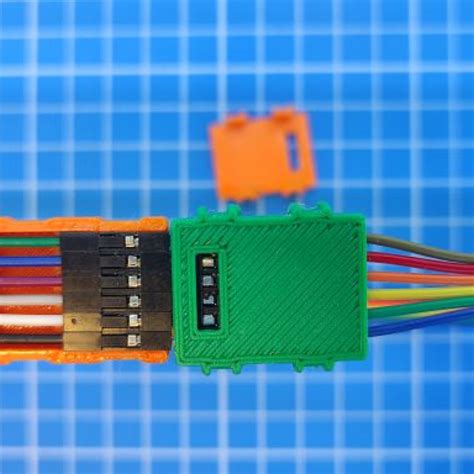 3d Printable Connector Housing Dupont 6pin By Nerdcorner