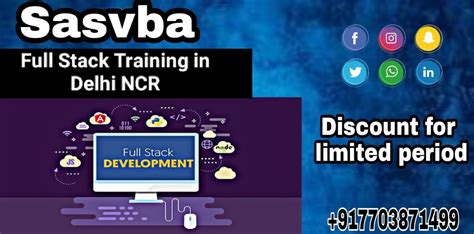 full stack training in delhi sasvba sc classifieds