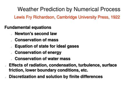 PPT Intro To NWP Numerical Weather Prediction PowerPoint Presentation ID