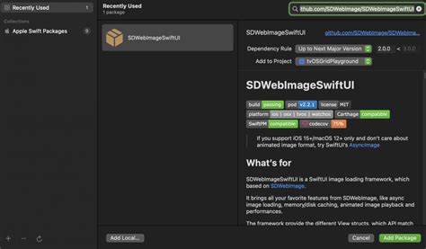 How To Add SDWebImageSwiftUI Package To Your SwiftUI Project Studyraft