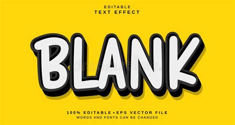 Editable Text Style Effect Black Text Style Theme Stock Vector Illustration Of Poster Type