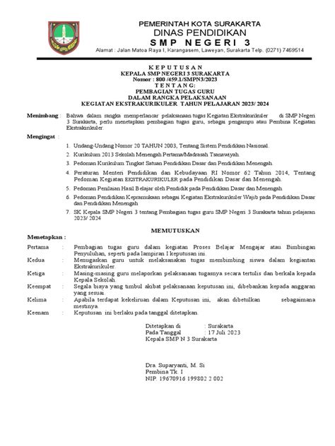 Jadwal Ektra 2023 2024 Pdf