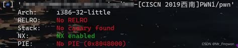 【pwn · 格式化字符串劫持finiarray劫持got表】 Ciscn 2019西南 Pwn1 Csdn博客