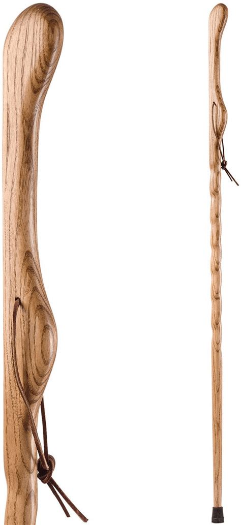 Brazos Free Form Hickory Walking Stick Handcrafted Wooden Staff