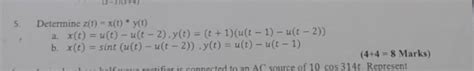 solved determine z t x t ∗y t a