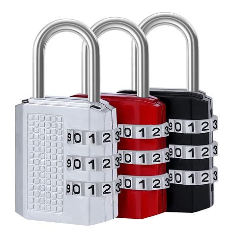 About Space Number Lock 3 Pack 3 Digit Number Combination Anti Theft
