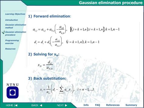 PPT Solution Of Linear Equations Using Gaussian Elimination PowerPoint Presentation ID