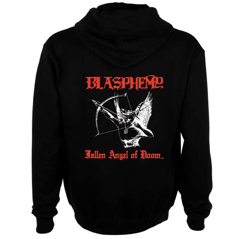 Blasphemy Fallen Angel Of Doom Hoodie Back – Metal & Rock T-shirts and ...