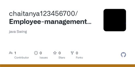 Github Chaitanya123456700employee Management System Java Swing Java