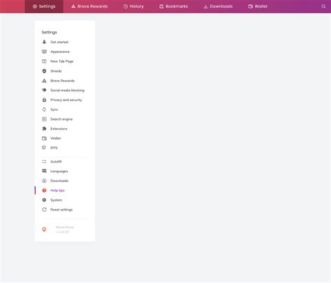 Bravesettingsbravehelptips Is Blank · Issue 23910 · Bravebrave Browser · Github