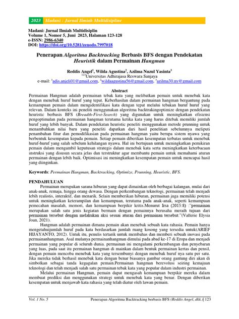 Penerapan Algoritma Backtracking Berbasi Pdf