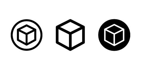 큐브 그림의 검은 세트입니다 3d 상자 원근감 기호 큐브 벡터 아이콘입니다 3차원 형태에 대한 스톡 벡터 아트 및 기타 이미지 3차원 형태 건축 검은색 Istock