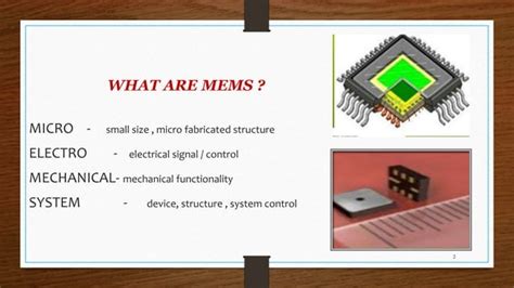 An Introduction To Mems Technology PPTX