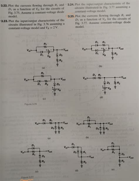 Solved 322 Plot The Currents Flowing Through R And D As A