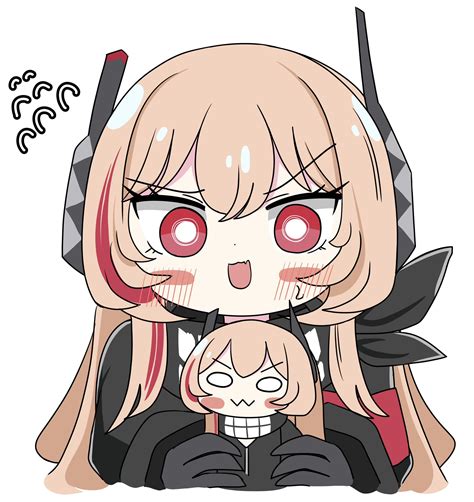 M4 Sopmod Ii And M4 Sopmod Ii Jr Girls Frontline Drawn By Senlong45