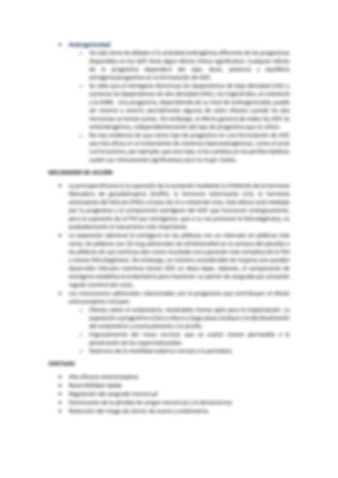 SOLUTION: Anticonceptivos orales combinados de estr geno y progestina - Studypool