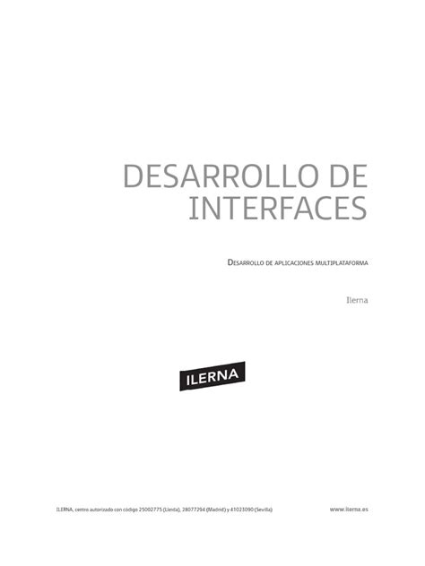 m 07 desarrollo de interfaces pdf clase programación informática java lenguaje de