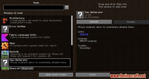 Item Obliterator Mod 1 21 4 1 20 1 The Ultimate Tool For Modpack Creators