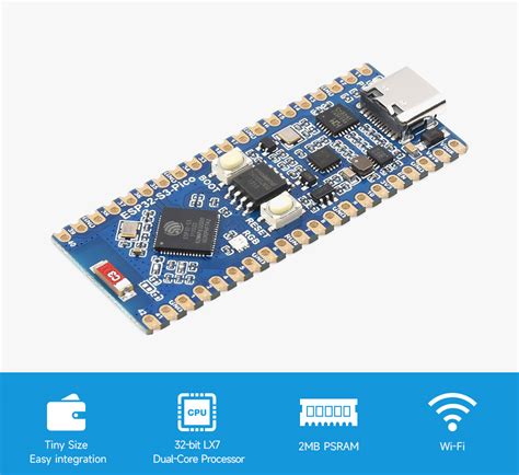 Esp32 S3 Microcontroller 2 4ghz Wi Fi Development Board Dual Core 240mhz Ws 23803