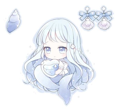 좋아요 202개 댓글 4개 Instagram의 살구맛탕cjdcjd717님 인어캐릭터 Sd 그림 일러스트 일러스트레이터 Illust