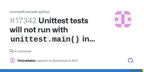 Unittest Tests Will Not Run With `unittestmain` In The Test File