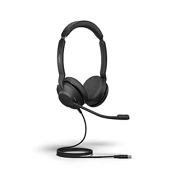 Jabra Evolve2 30 Se On Ear Wired Stereo Noise Cancelling Headset Features 2 Mic Call Technology