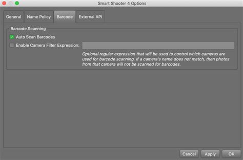 Barcode Scanning — Smart Shooter 50 Documentation
