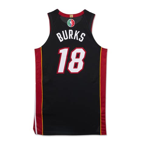 Alec Burks Miami Heat 2024 2025 Mexico City Game Worn Icon Edition