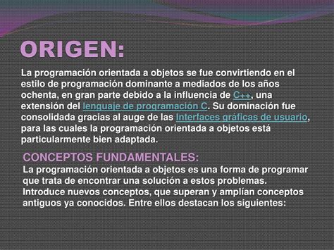 Ppt Programacion Orientada A Objetos Oop Powerpoint Presentation