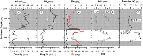 Detailed View Of Measured Data In A Section Of Sediment Core Download Scientific Diagram