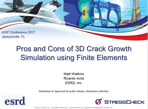 Pros And Cons Of 3d Crack Growth Simulation Using Finite Elements Esrd