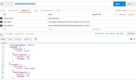 Linkedin Authentication And Fetching User Data From Api By Yiğit