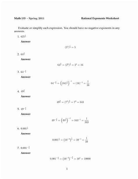 50 Simplify Exponential Expressions Worksheet Chessmuseum Template Library