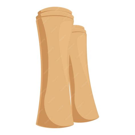 Premium Vector Two Ancient Papyrus Scrolls Containing Important