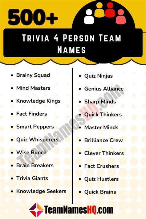 Group Name Ideas For - Infoupdate.org