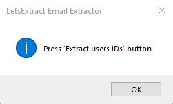 LetsExtract User Manual Extracting Facebook User IDs