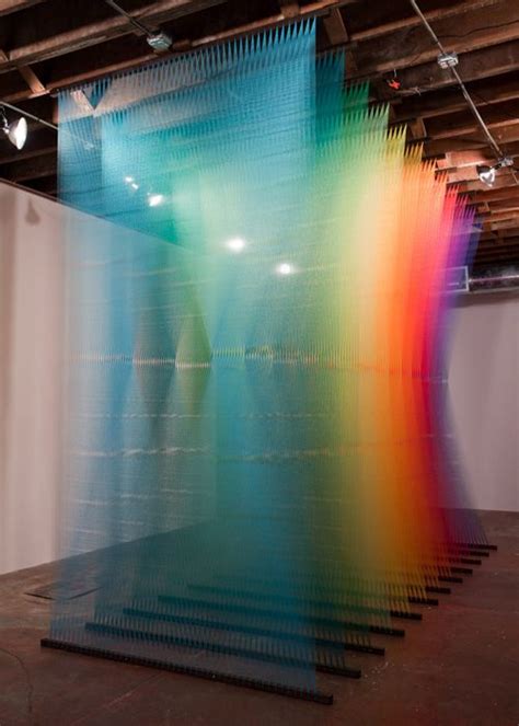 Installations By Gabriel Dawe Instalação De Arte Arte Com Luz Cromoterapia