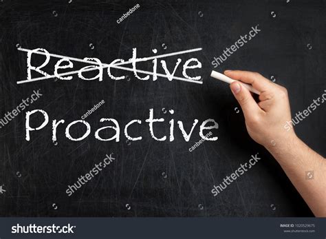 Being Proactive Not Reactive Crossed On Stock Photo Shutterstock