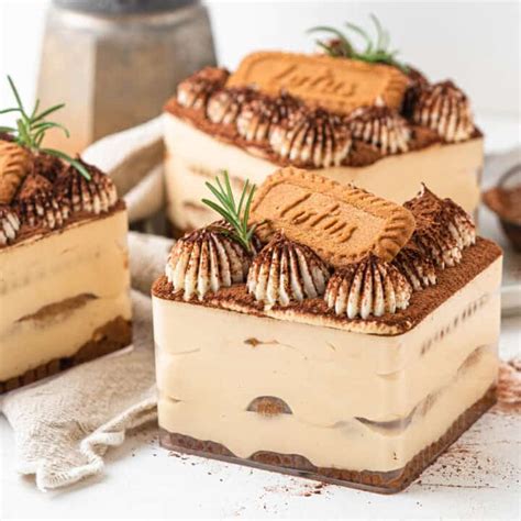 Biscoff Tiramisu Made With Lotus Cookies And Cream