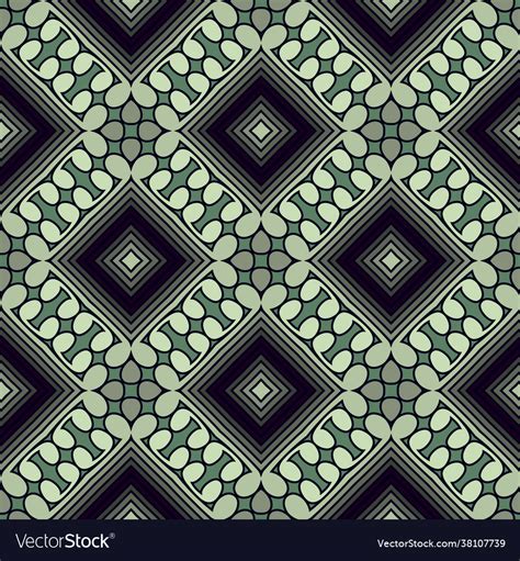 Abstract Halftone Seamless Pattern Ornamental Vector Image