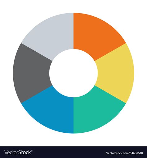 Infographic Pie Chart Cycle Presentation Diagram Vector Image