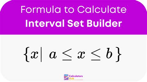Interval Set Builder Notation Calculator Online
