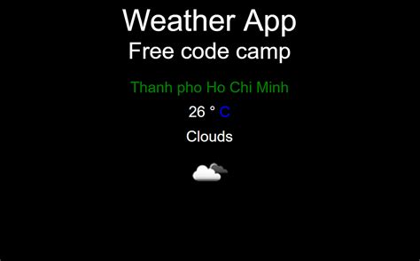 freecodecamp show the local weather by ngoc vuong medium