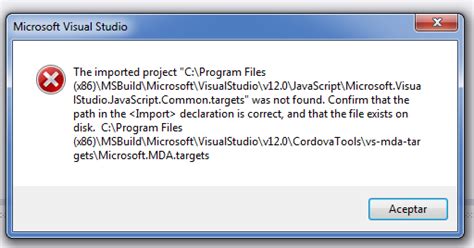 Net Error Creating An Apache Cordova Project In Visual Studio Stack Overflow