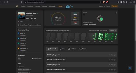 Consistency Over Perfection My Leetcode Journey Learning To Code Is Shantanu Band