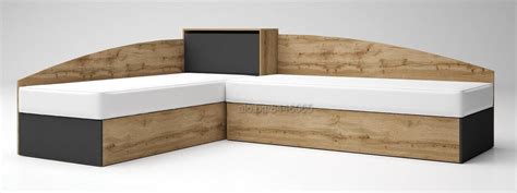 Ъглови легла Лео 7 с ракла и повдигащ механизъм Легло Мебели за дома и офиса Пловдив