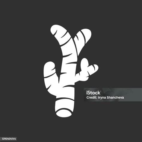 낙서 생강 아이콘입니다 손으로 그린 예술 스텐실 벡터 스톡 일러스트레이션 Eps 10 건강관리와 의술에 대한 스톡 벡터 아트 및 기타 이미지 건강관리와 의술 건강한