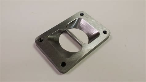 T6 Divided Turbo Inlet Adapter Flange To 2 5 Exhaust Tubing Transition